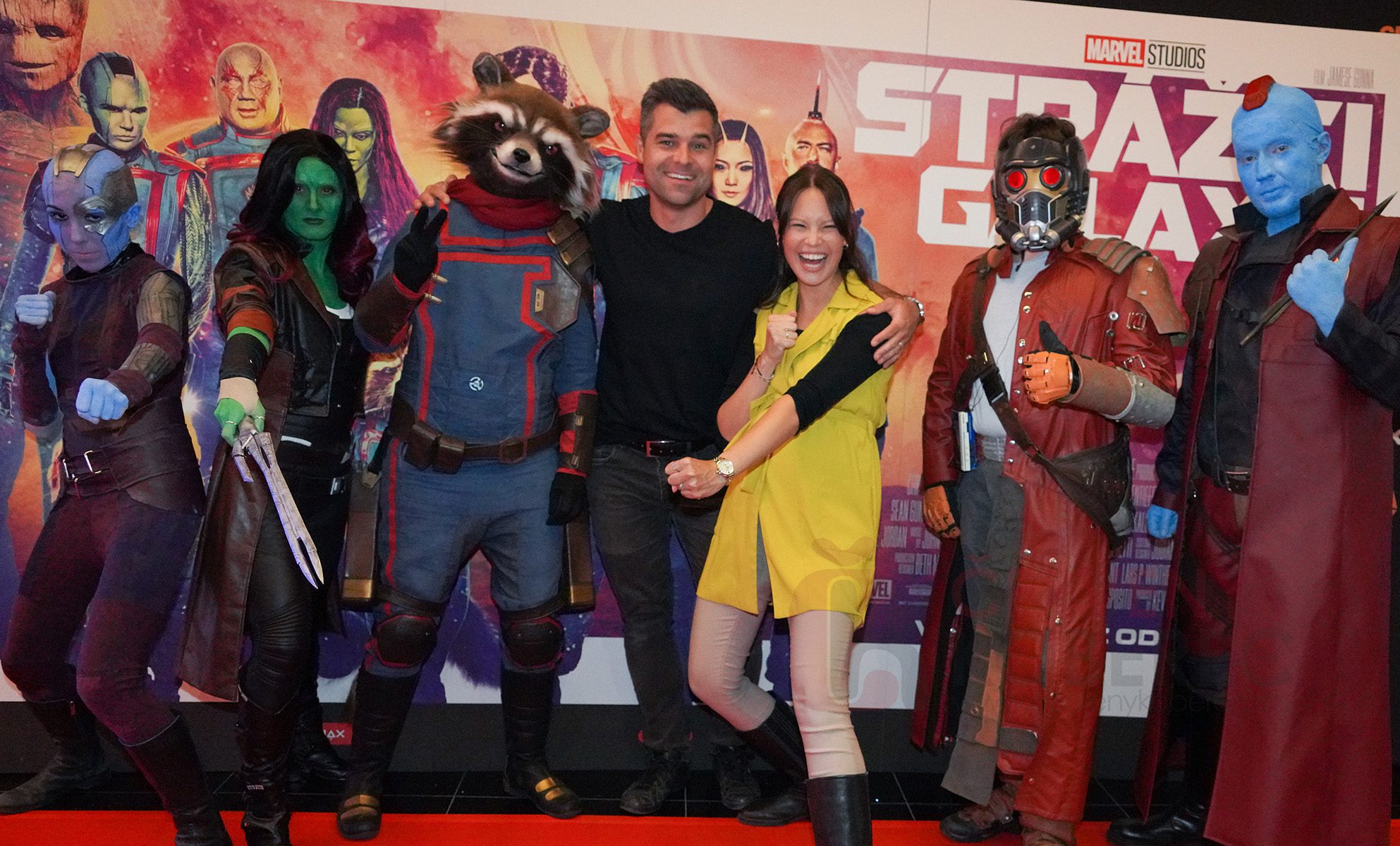 Premiéra Strážci Galaxie: Volume 3 a Nebula, Quill, Rocket, Gamora a ...