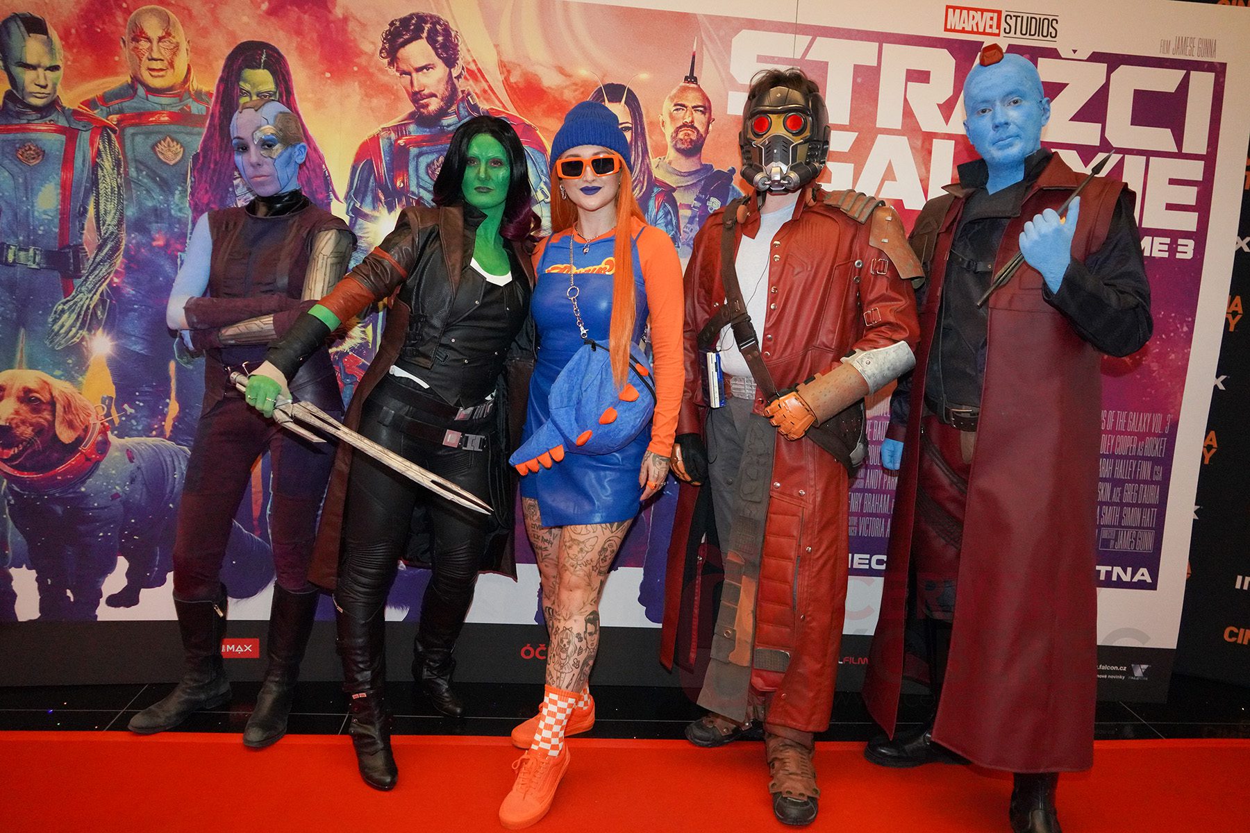 Premiéra Strážci Galaxie: Volume 3 a Nebula, Quill, Rocket, Gamora a ...